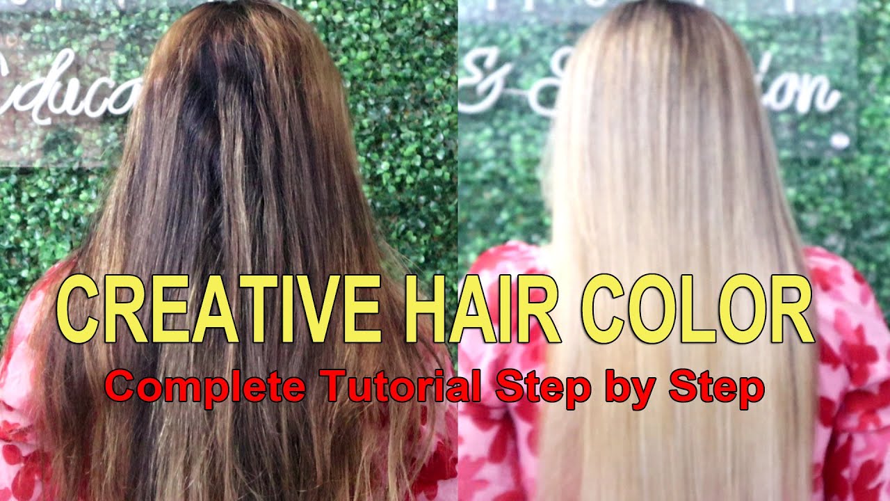 Creative Hair Color with Wella 3 color combination - YouTube