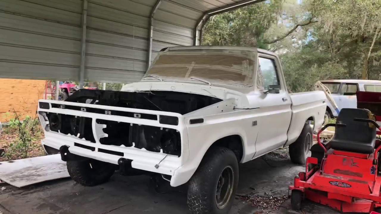 F100 engine bay finished painting 🎨 - YouTube