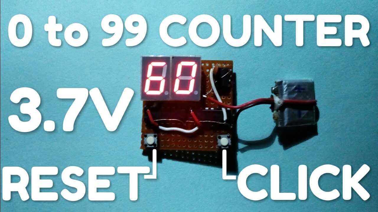 0 to 99 COUNTER USING 4026 IC. - YouTube