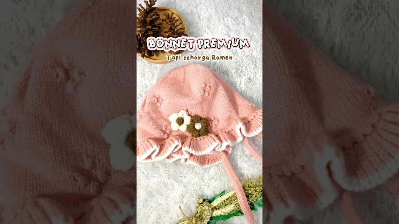 Topi Bonnet Bayi #ngeshortsbareng #baby - YouTube