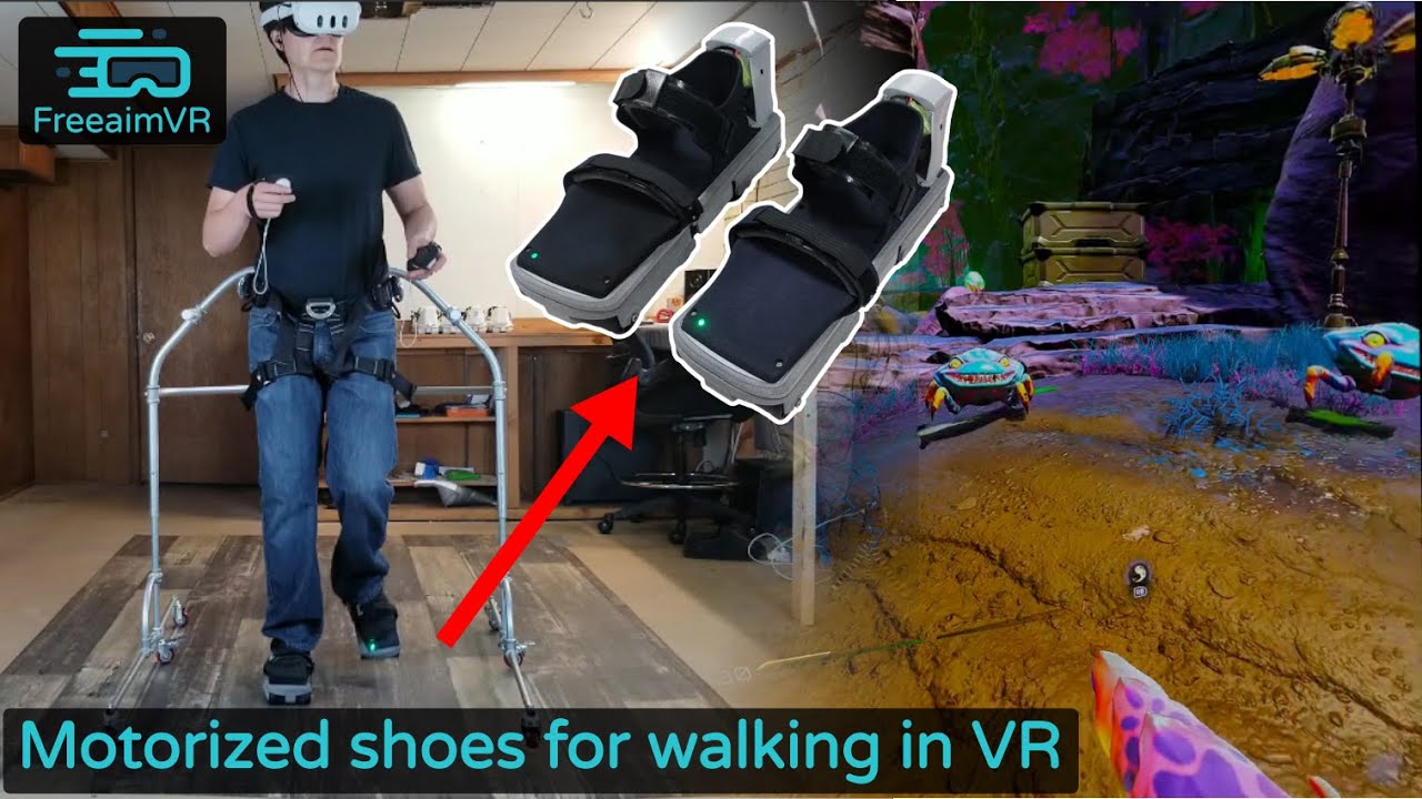 Playing High on Life with the Freeaim VR Shoes + UEVR Injector + swivel ...