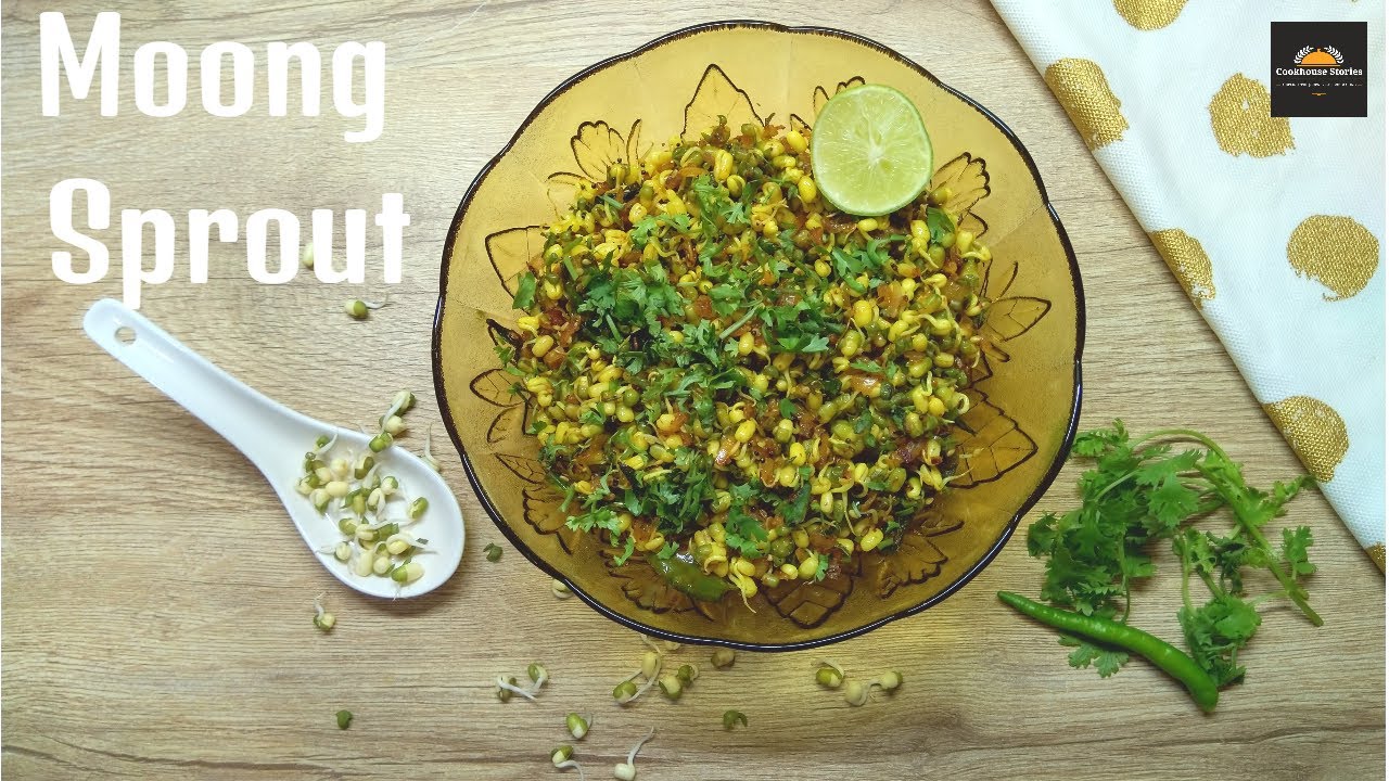 Fried Moong Sprout,अंकुरित मूंग - YouTube