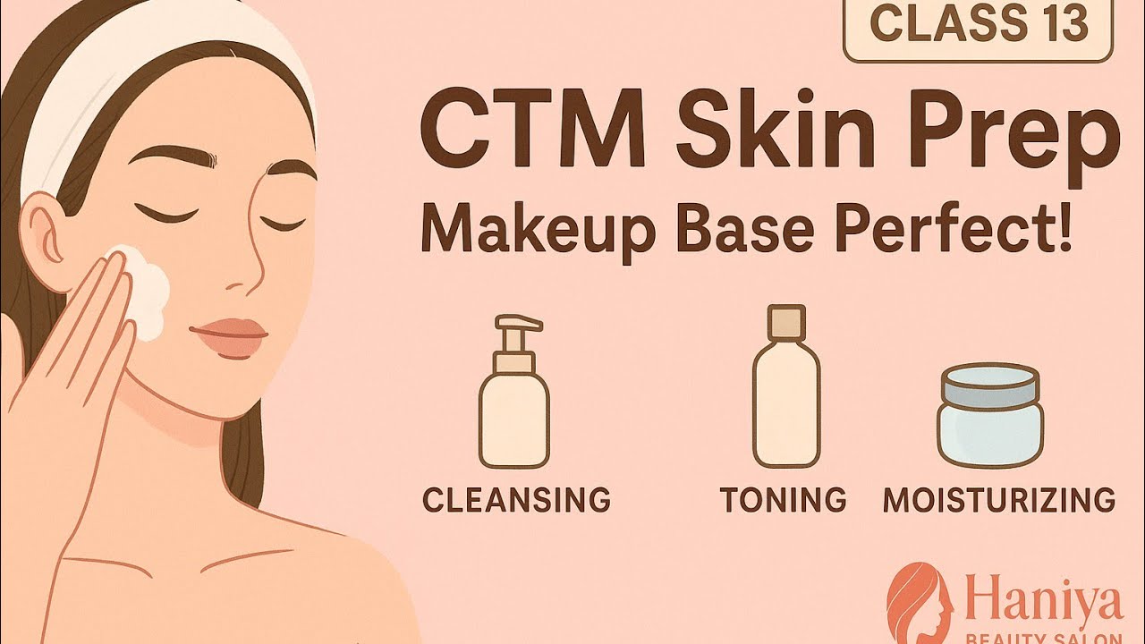 How to Skin preparation before Makeup |30 days parlor cours 💫,Class 13 ...