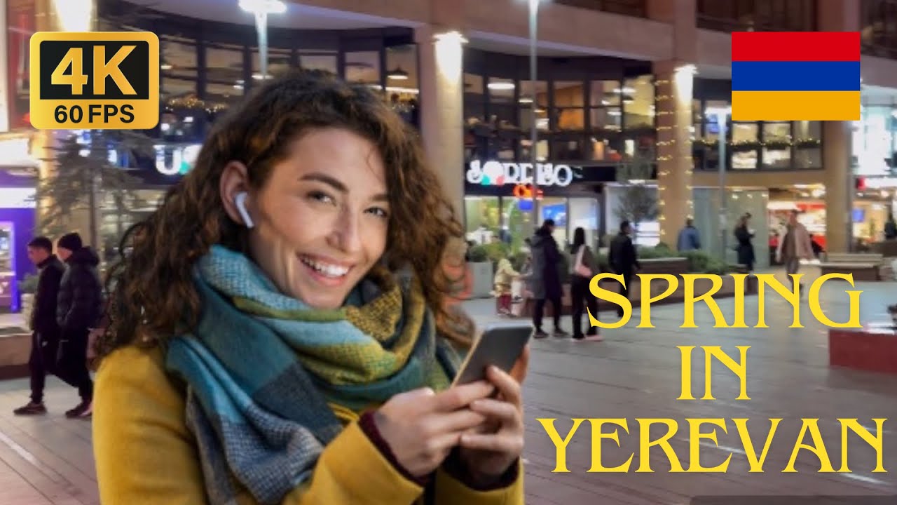 Magical Spring In Yerevan, Armenia [4K] 🇦🇲 #Yerevan #WalkingTour - YouTube