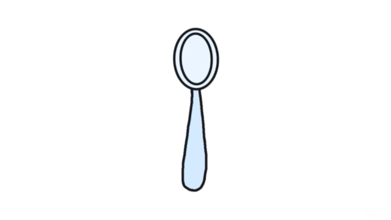 Cara Menggambar Sendok - How to Draw a Spoon - YouTube