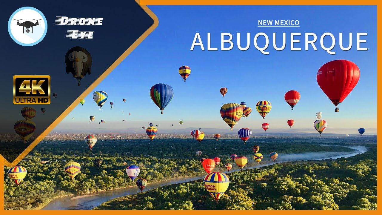 🌍 Albuquerque | New Mexico | USA 🇺🇸 | Through A Drone's Eye | 4K Drone ...
