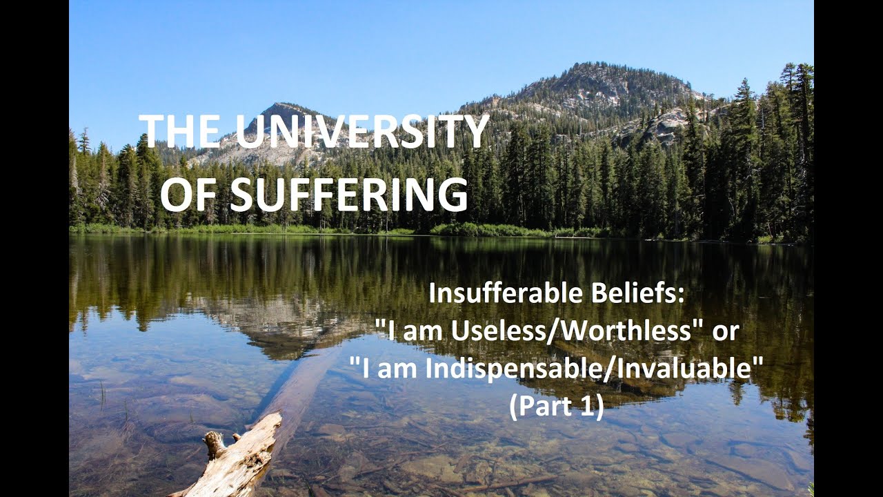 "I am Useless/Worthless" or "I am Indispensable/Invaluable" (Part 1 ...