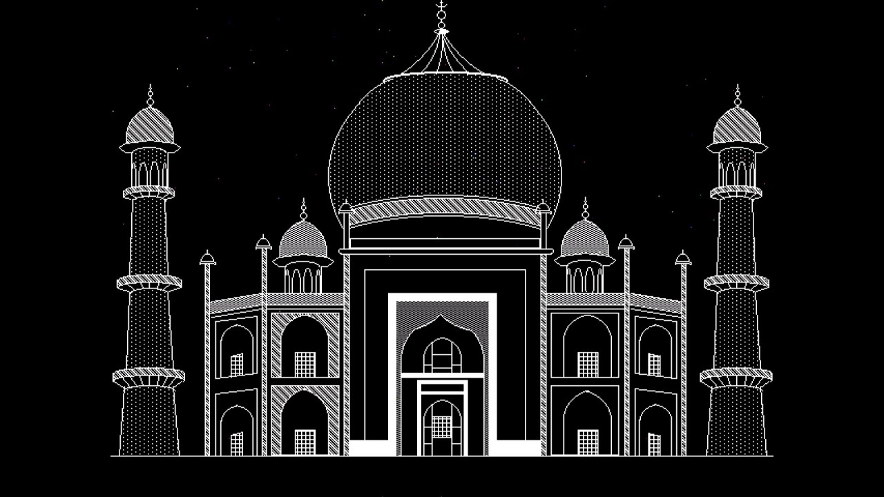 #CGR #Microproject New Graphics Tajmahal Program Microproject using C ...