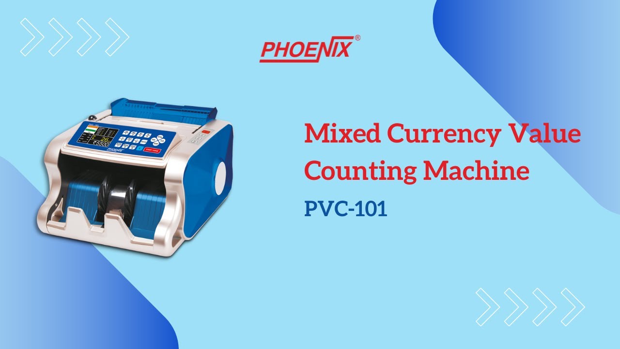 Phoenix PVC-101: Mixed Currency Value Counting Machine - YouTube