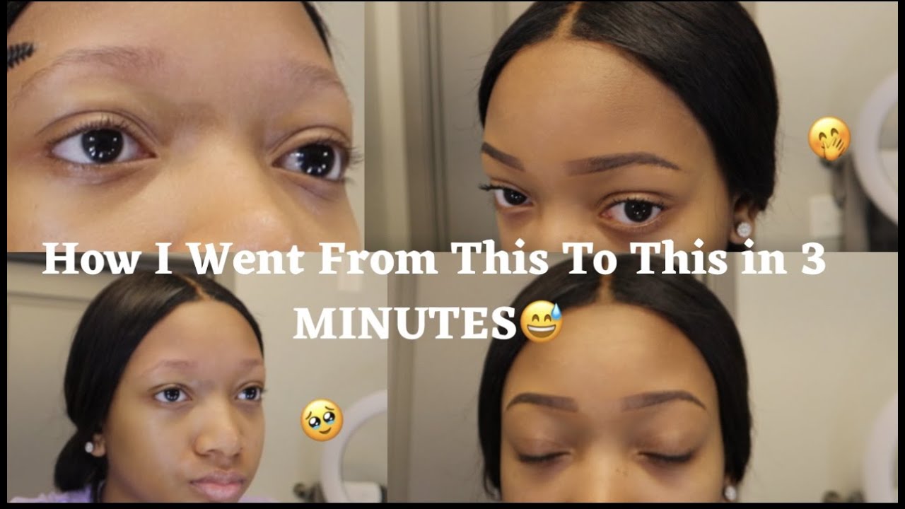 EASIEST 2 STEP EYEBROW TUTORIAL | Thin Brows | How to Create Eyebrows ...