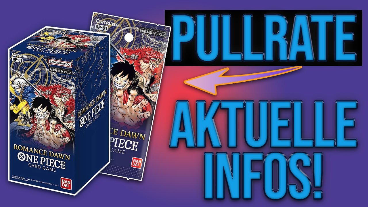 Pullrate One Piece Card Game Japanisch! 2022 TCG - YouTube