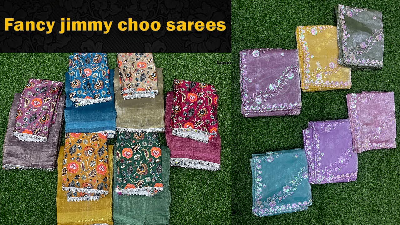 Fancy jimmy choo sarees|Ep-04|Unique Fancy sarees|#srinivasasarees ...