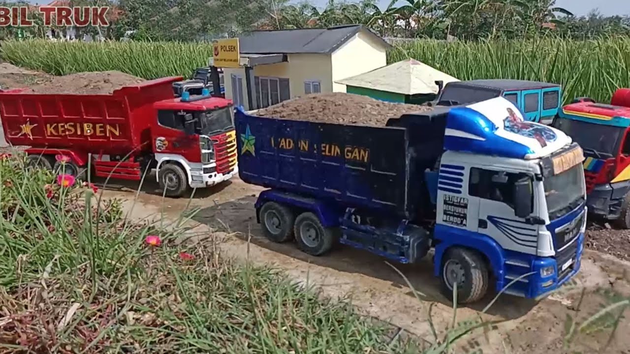 MOBIL TRUK TRONTON MUAT PASIR - EXCAVATOR RC WL MODEL 16800 - YouTube