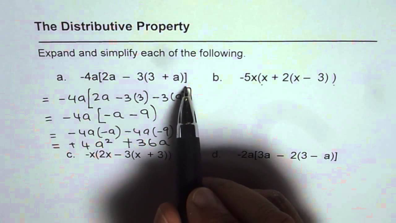 Polynomials Distributive Property Applied Twice - YouTube