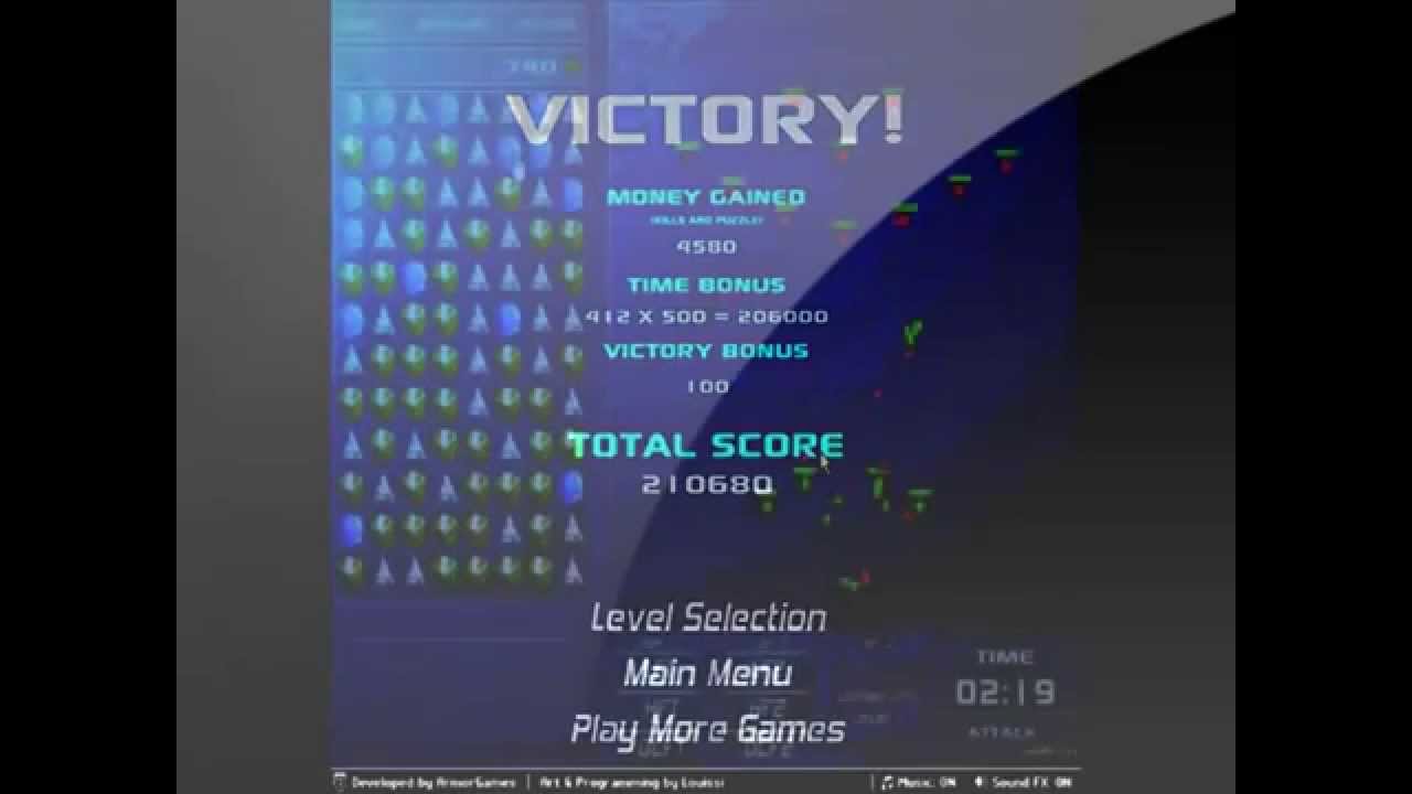 Flash Game 30 Space attack - YouTube