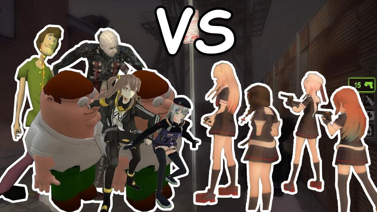 WAIFUS VS ZOMBIES(? XD - YouTube