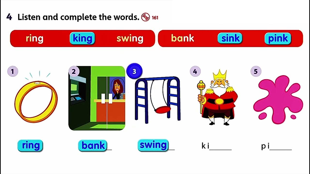 Phonics: ng and nk endings (Family and Friends 2) - YouTube