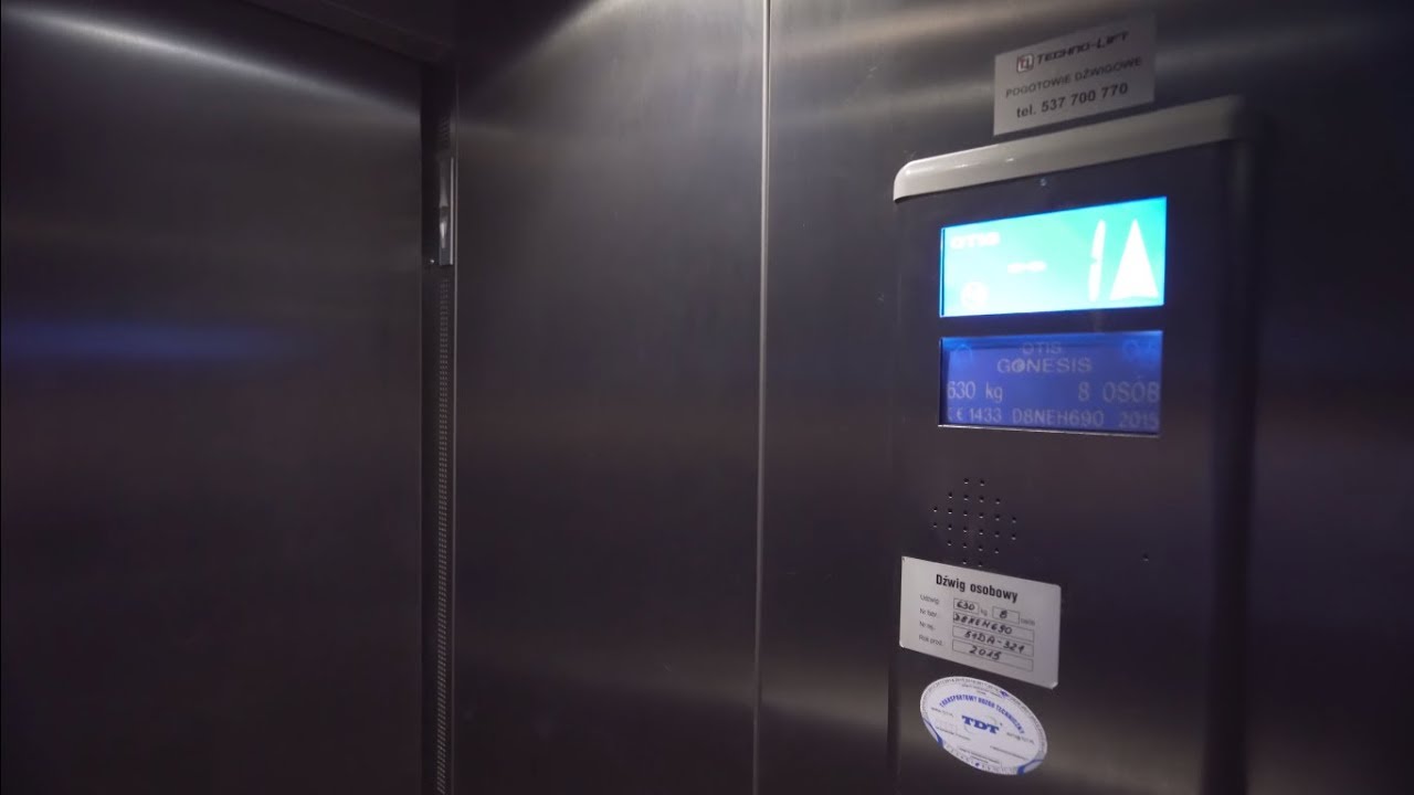 Poland, Gdańsk Wrzeszcz train station, OTIS GENESIS elevator - YouTube