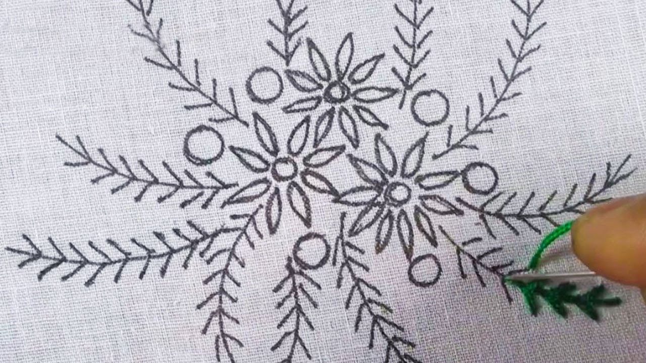 Latest Hand Embroidery Flower Design Flower Patterns Easy Beautiful ...
