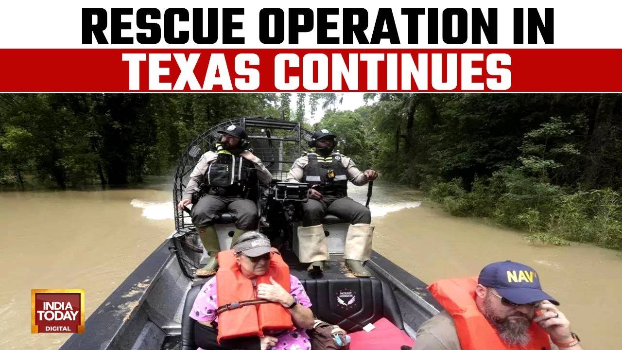 US Texas Flood: Hundreds Rescued From Flooding In Texas As Waters ...