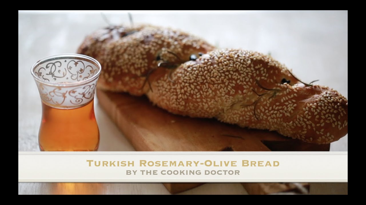 Turkish Rosemary Olive Sesame Bread - YouTube