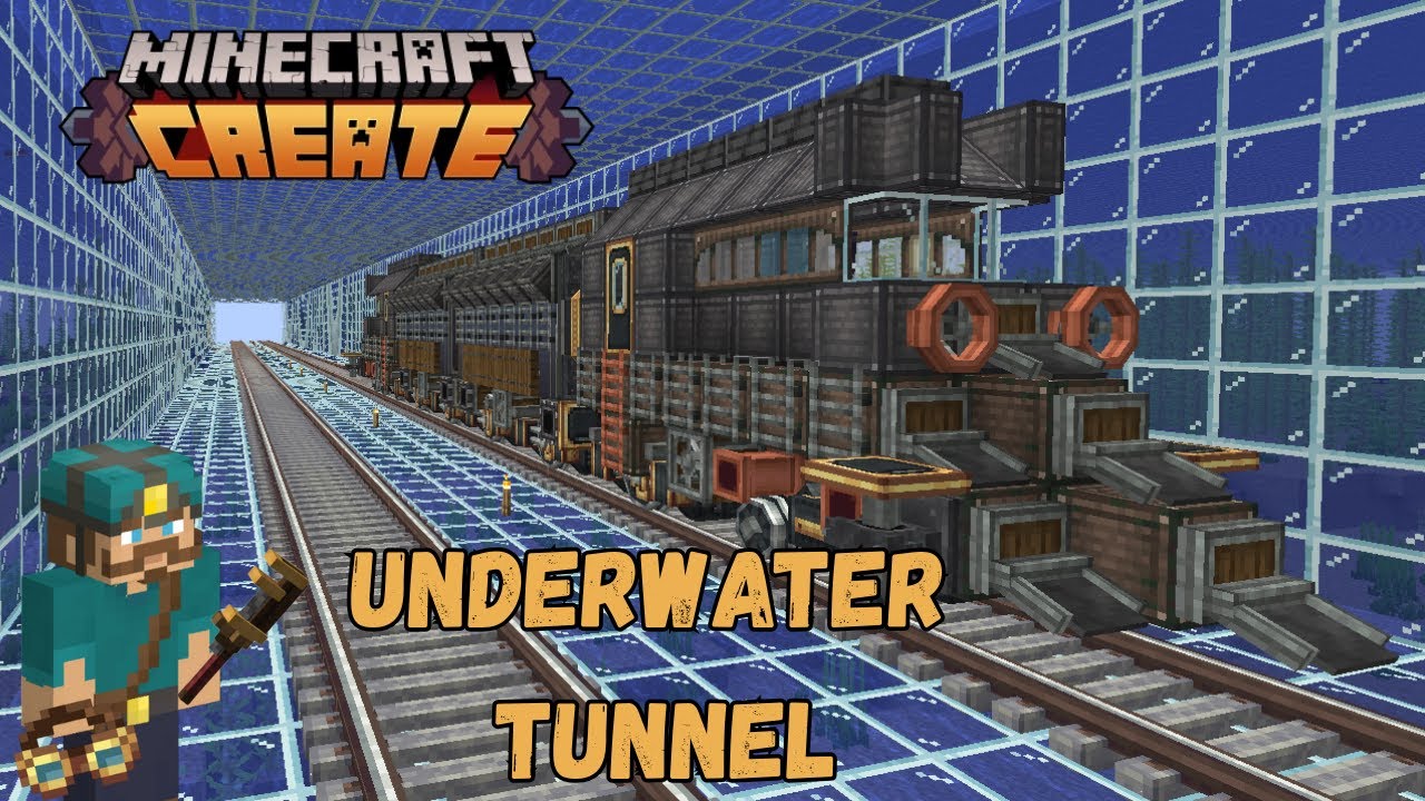 I Built a Underwater Tunnel Create Mod Minecraft EP15 - YouTube