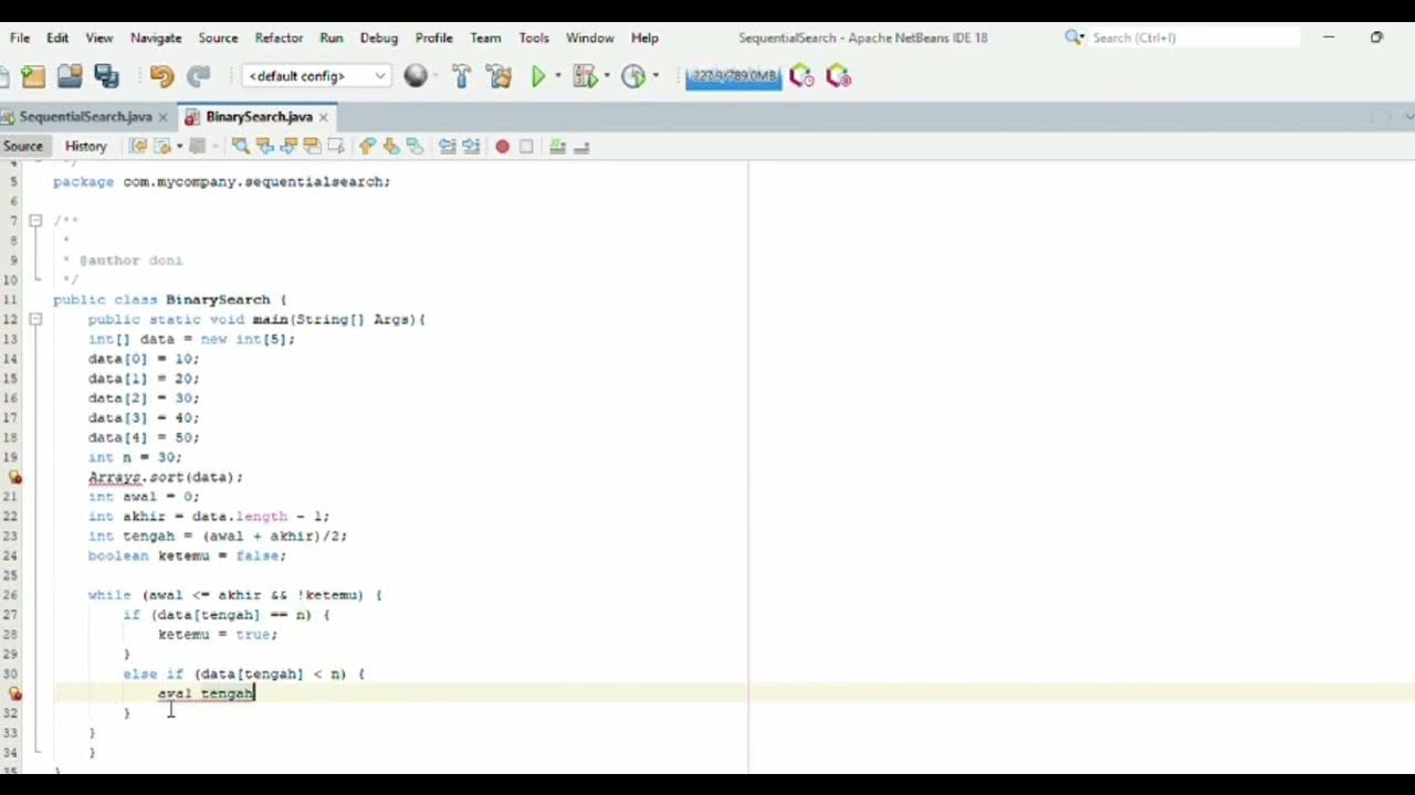 Algoritma Binary Search, Tugas 3 Struktur Data Universitas Terbuka - YouTube