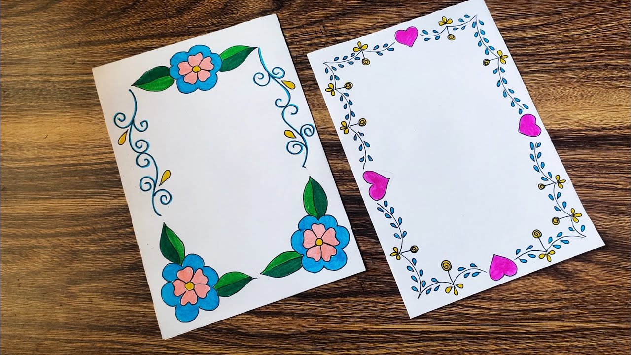 Border Designs/Project Paper Border Design/Easy Project design ...