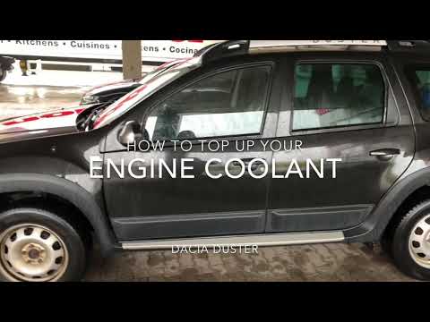 Dacia Duster - how to check and top up your engine coolant if it is necessary DIY