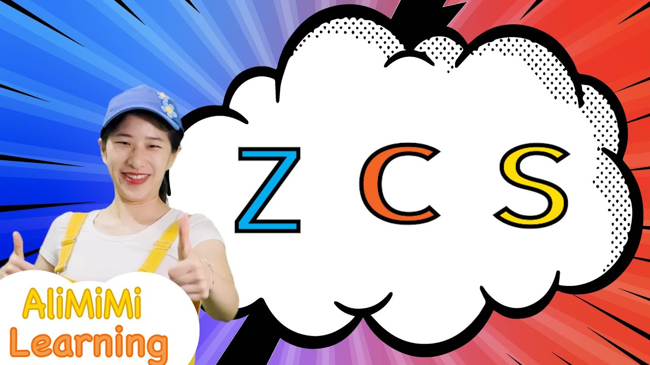 Learn Chinese Alphabet Part 6⎮Pinyin Initial Consonants 2021⎮zcs Song ...