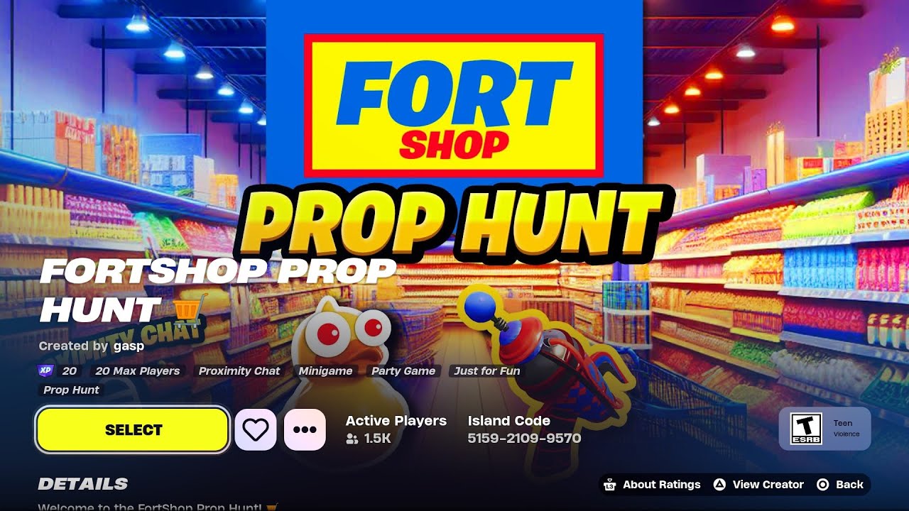 Playing Fort Shop Prop Hunt | Fortnite Creative Maps - YouTube