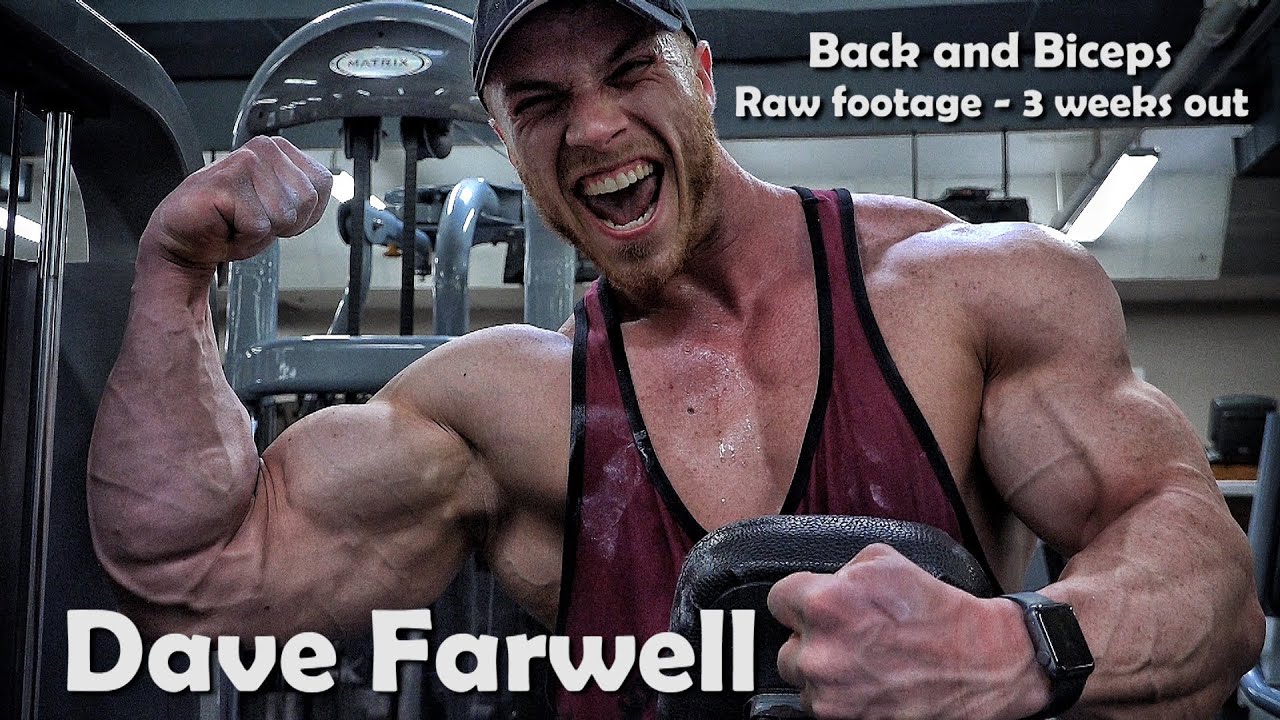 Dave Farwell - NPC Bodybuilder - 3 weeks out - Back and Biceps - Raw ...