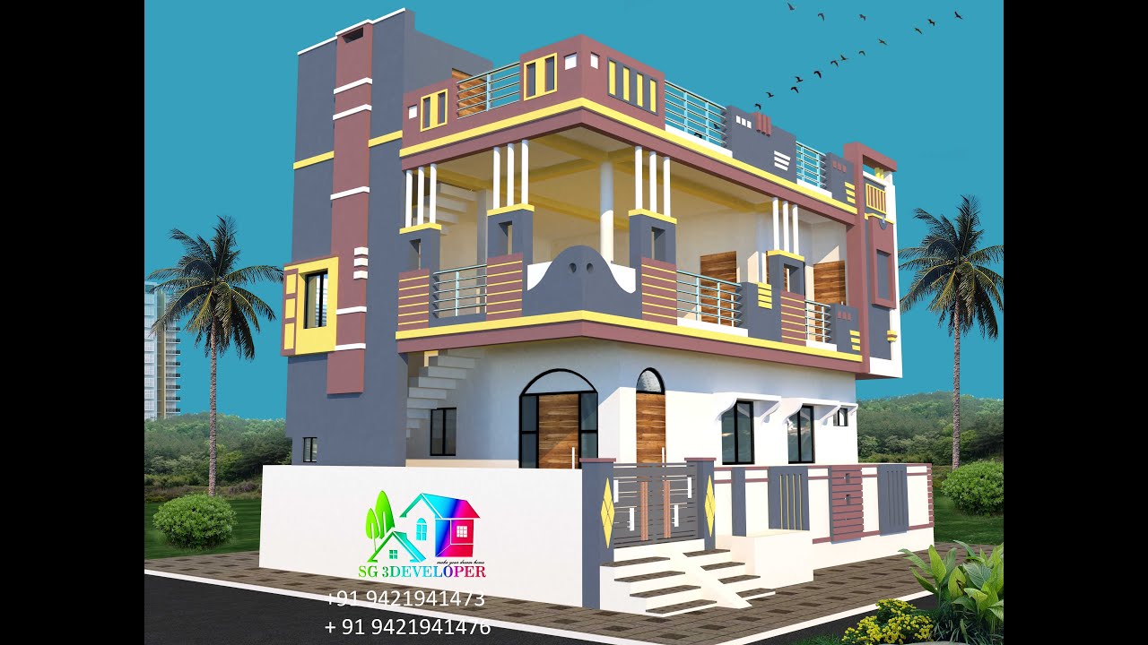 Indian House Design Exterior Color Option | paint ideas for indian home ...
