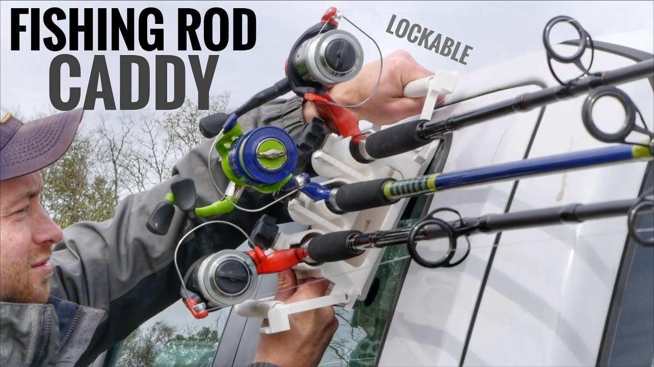 Fishing Rod Lockable Storage Caddy - Fits Any Car In Seconds - YouTube