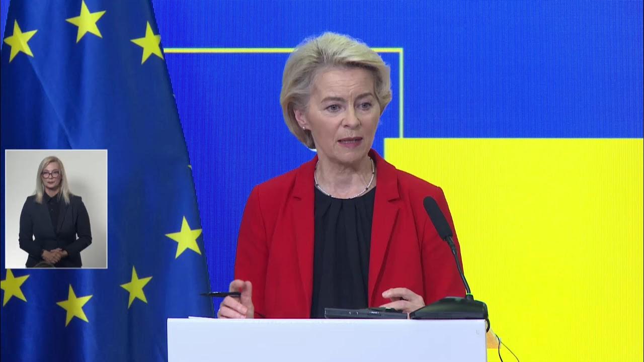 Заедничка прес конференција на премиерот Ковачевски и претседателката на ЕК Фон дер Лајен Youtube