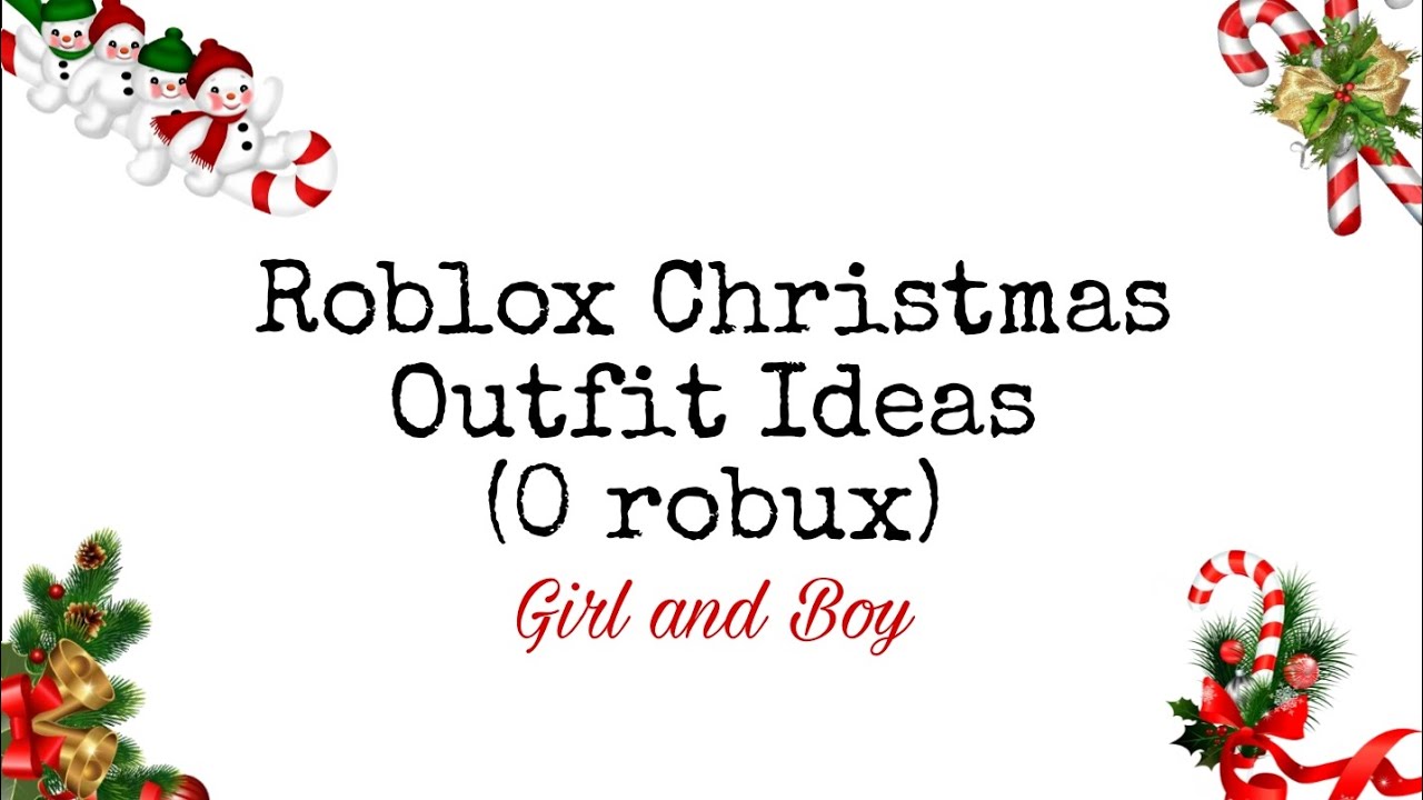 Roblox Christmas Outfit Ideas *Boy and Girl* Christmas🎄💞 (Pt 2) - YouTube