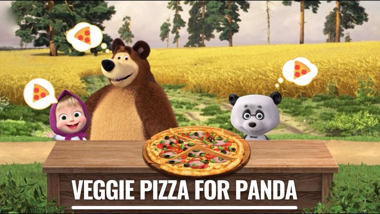 Masha and the Bear | PIZZERIA - The Panda! - YouTube