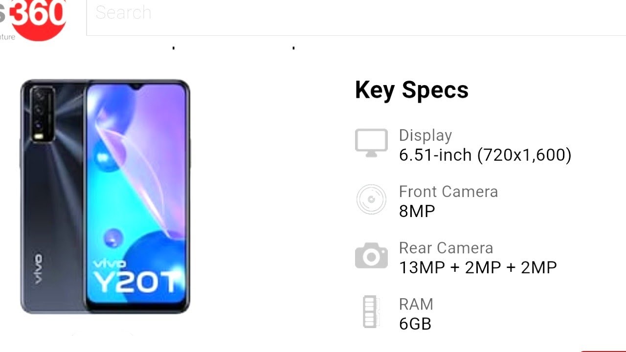 Vivo Y20T Mobile | Full Review Vivo Mobiles | Full Specifications ...