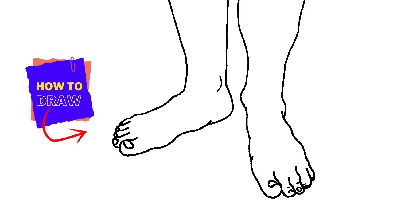 How To Draw Feet | Feet Drawing Tutorial For Beginners - YouTube