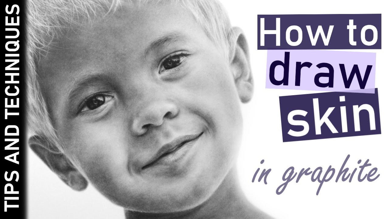 How to draw skin in graphite | Tips for drawing people portraits - YouTube