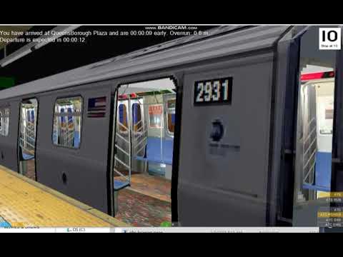 Openbve R179 W train arriving and departing at Queensboro Plaza - YouTube