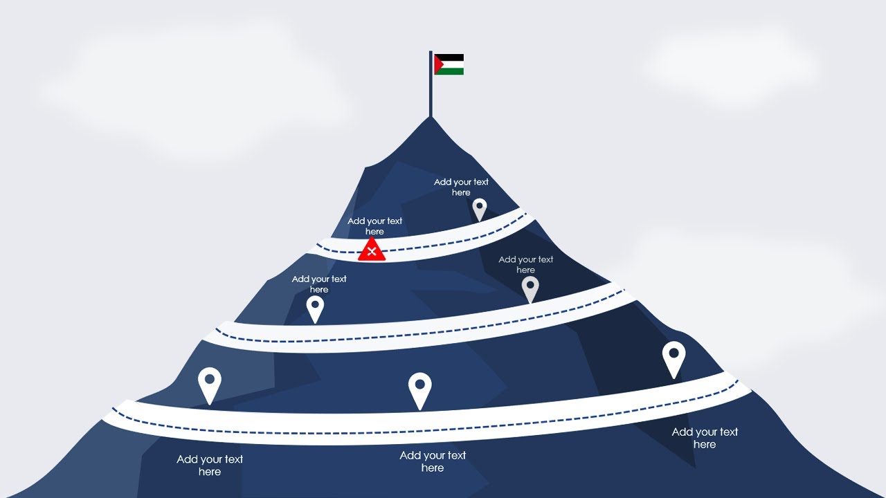 PowerPoint Template for Roadmap | Challenges | Success | Mountain Slide - YouTube