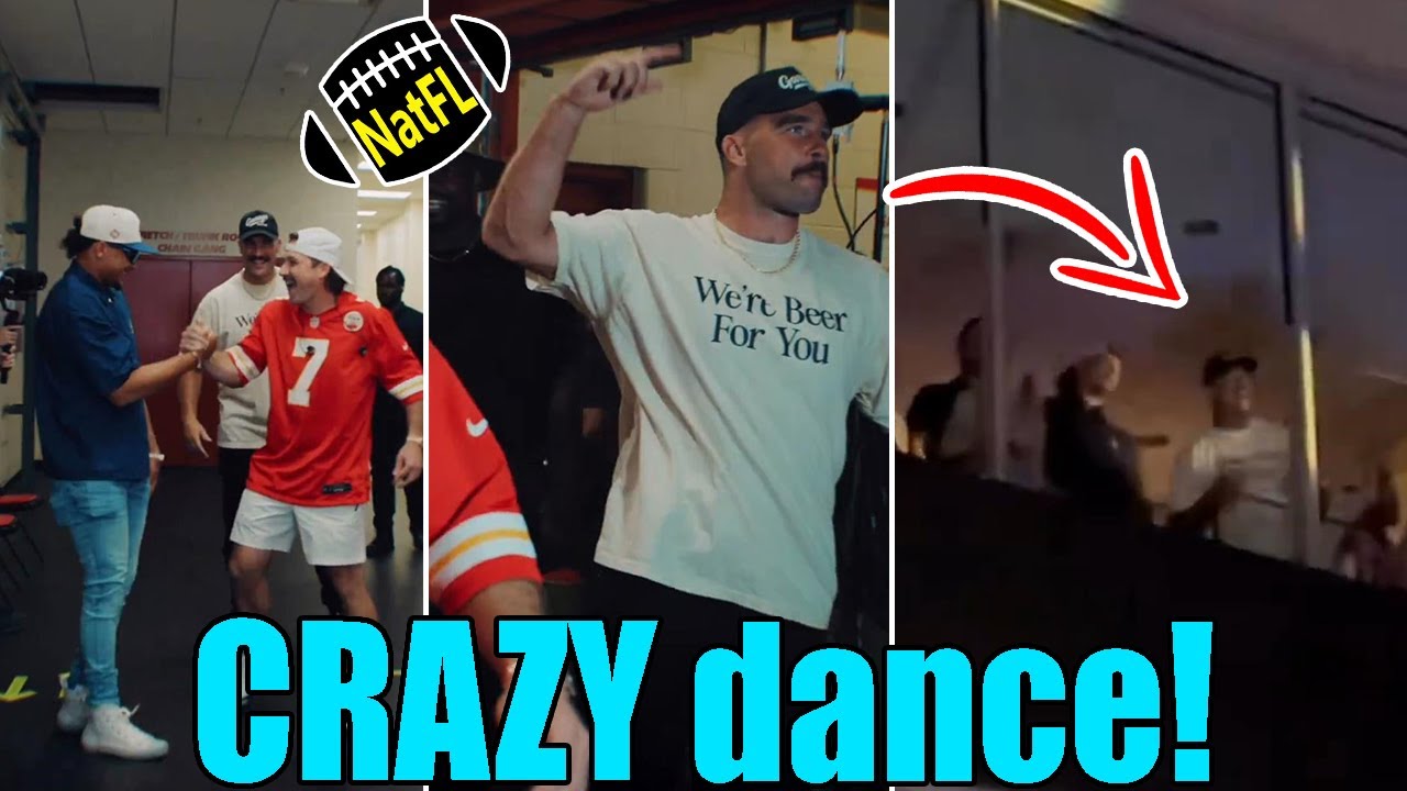 New Footage! Travis Kelce & Patrick Mahomes dance comically at Morgan ...