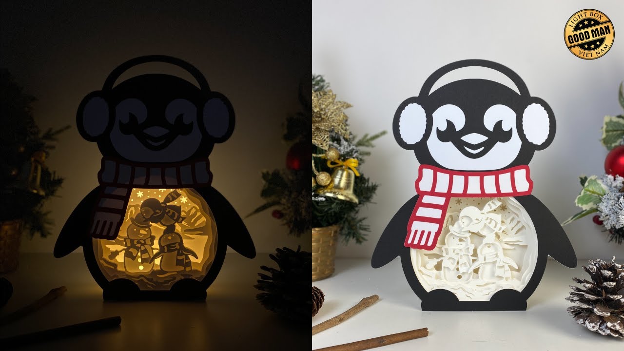 How To Make Penguin Box - YouTube