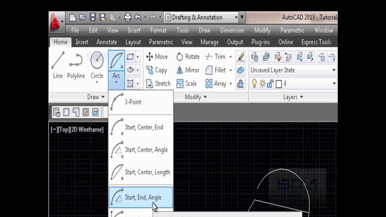 Iniciando Autocad basico 39 - Comando ARCO (ARC) - YouTube