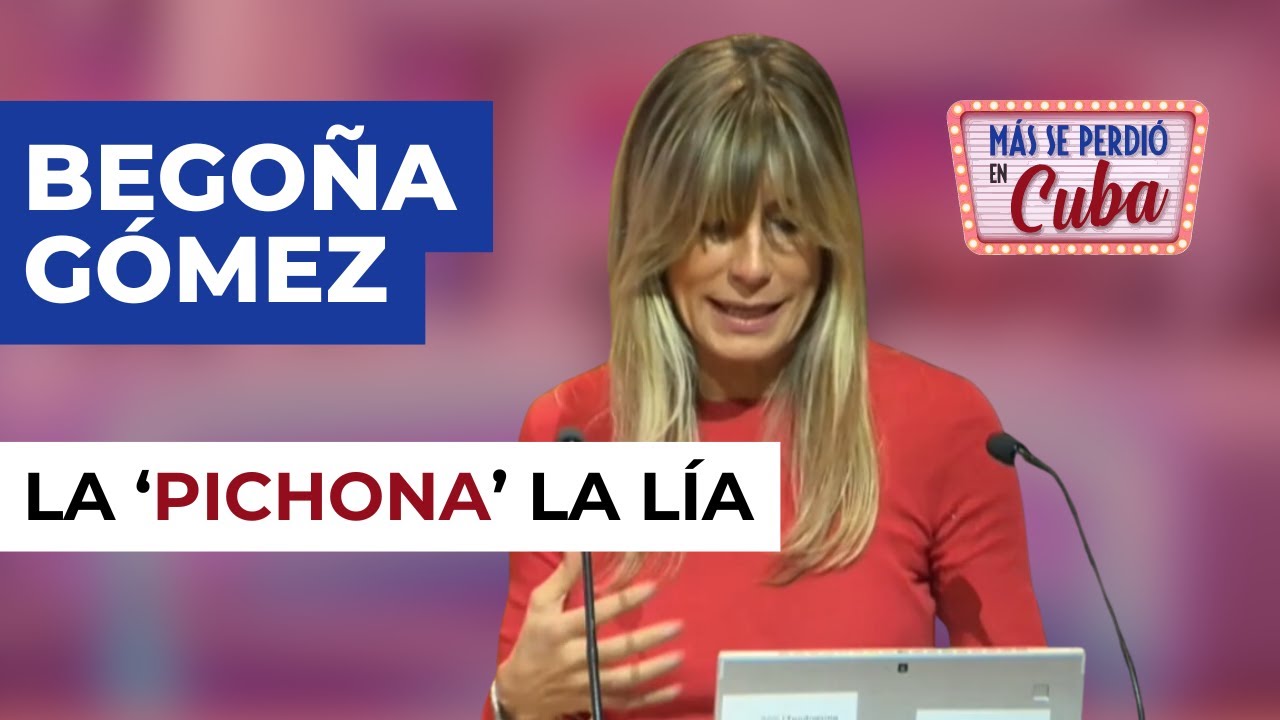 La ‘pichona’ Begoña Gómez la lía leyendo en la presentación de su ...