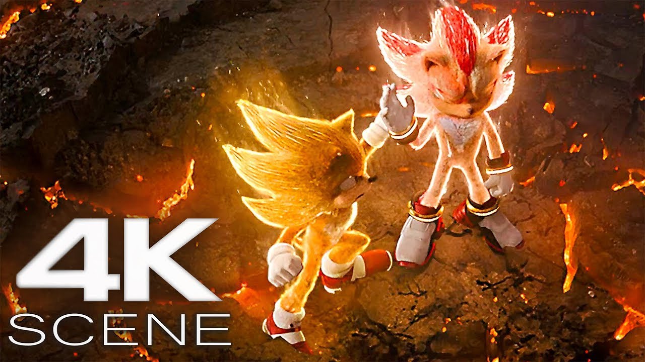 Super Sonic VS Super Shadow | Clip de película SONIC THE HEDGEHOG 3 ...