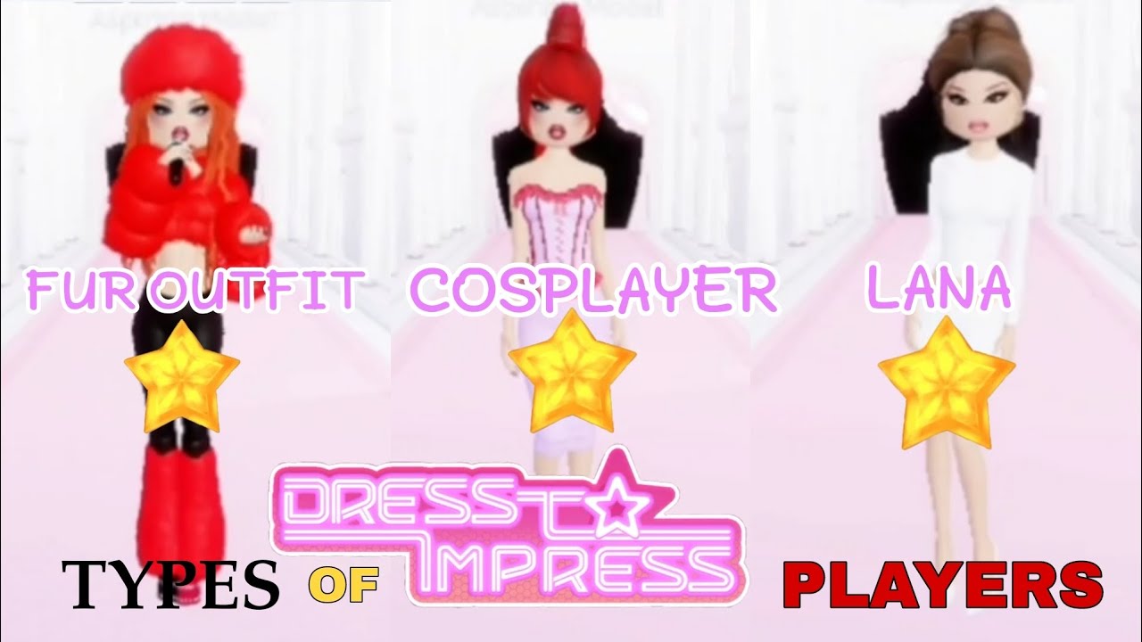 I BECAME DIFFERENT TYPES OF DTI PLAYERS (Dress to impress)PART 1 - YouTube