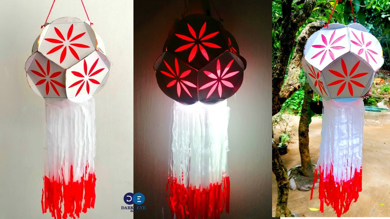 Cardboard Lantern Vesak Lantern Pentagon Lantern Vesak Kudu