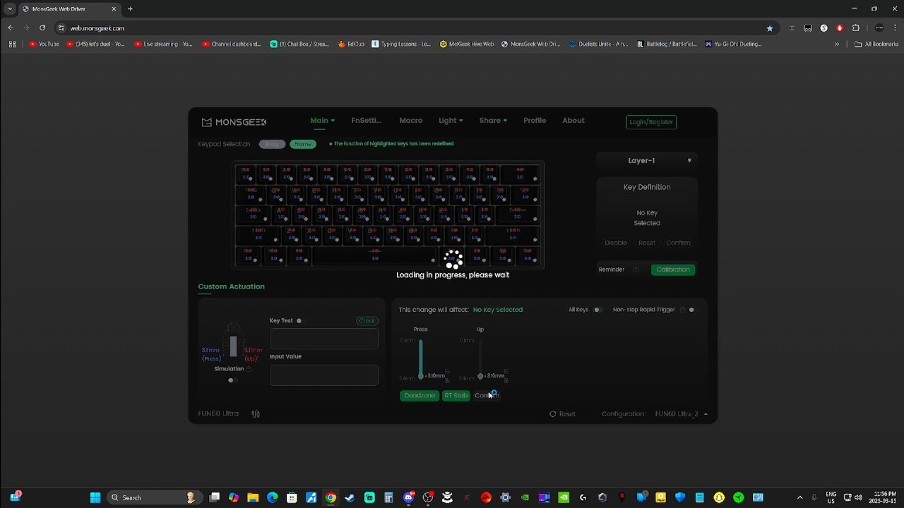 MONSGEEK FUN60 WEBSITE, FPS/TYPING SETTINGS, SOUND TEST AND MORE! #like ...